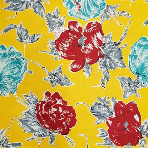 Printed Poly Cotton Floral Curtain Dream