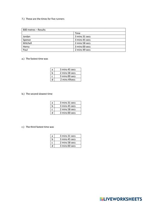 Sorting Objects And Ordering Numbers Worksheet Live Worksheets