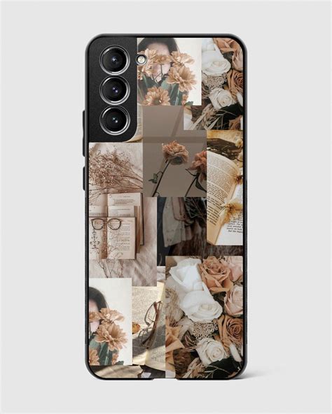 Buy Autumnal Floral Aesthetic Premium Glass Case For Samsung Galaxy S21