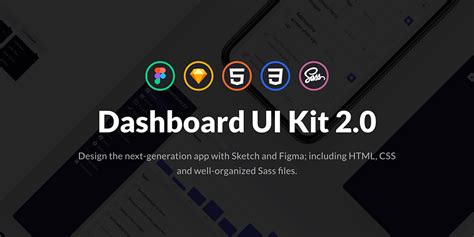 Dashboard UI Kit Sketch Figma HTML CSS Sass