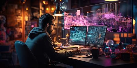 premium photo programmers use a laptop keyboard to work on their
