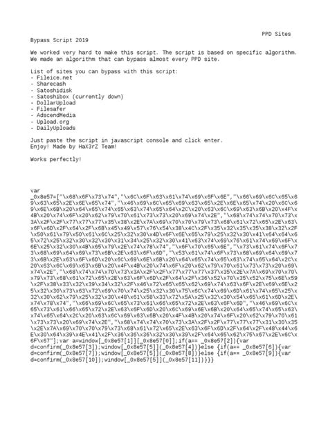Ppd Sites Bypass Script By Ucupsz21 Pdf Orthography Typographical Symbols