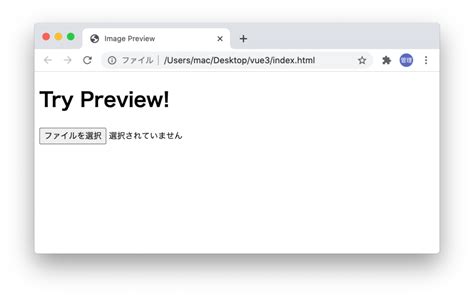 Inputで選択した画像のプレビューを表示したい Vuejs利用 アールエフェクト