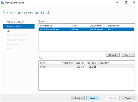 Initializing A Windows Data Disk Windows Server 2016initializing Data Disksdiskuser Guide