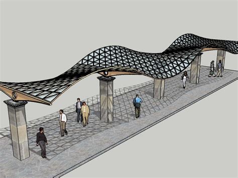 Tension Film Sketchup Model Collection