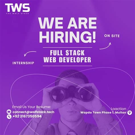 Hiring Internship Fullstackdevelopment Webdeveloperintern