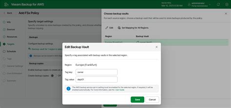Configuring Backup Settings Veeam Backup For Aws Guide