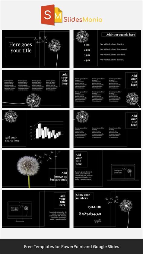 Dandelion Free Presentation Template For Google Slides Or PowerPoint Presentation Template