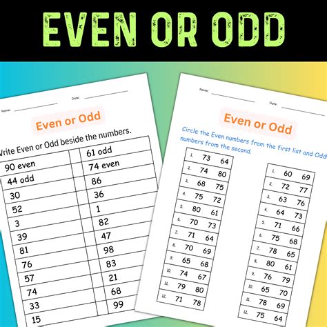 evens and odds
