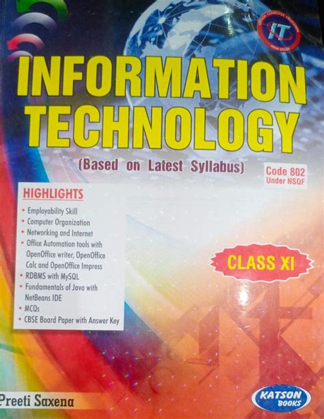Information Technology Class 11 By Preeti Saxena S Preeti Amazon