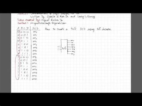 Digital Electronics How To Build A X Decoder Using X Decoders YouTube