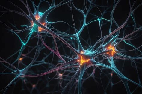 Premium Photo Neural Connections Background