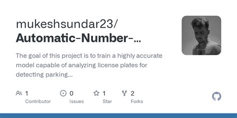 Github Mukeshsundar Automatic Number Plate Recognition Using Yolov The Goal Of This