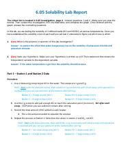 Investigating Solubility Of Potassium Salts Through Temperature Course Hero