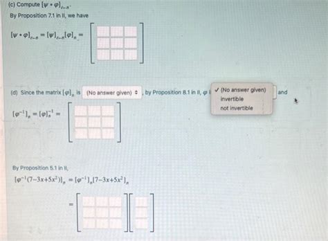 Solved Consider The Following Linear Transformations