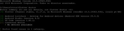 Flutter Doctor Issue Issue Flutter Flutter GitHub