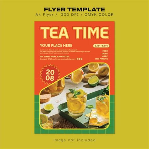 Tea Shop Flyer Vectors And Illustrations For Free Download Freepik