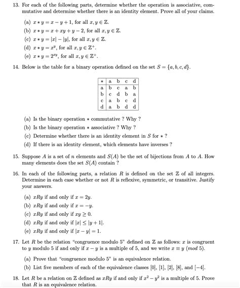 Solved For Each Of The Following Parts Determine Whether