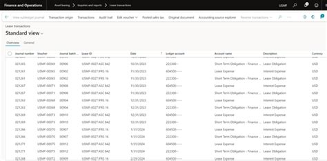 How To Report On Asset Leases In Dynamics 365 Finance And Operations Encore Business Solutions