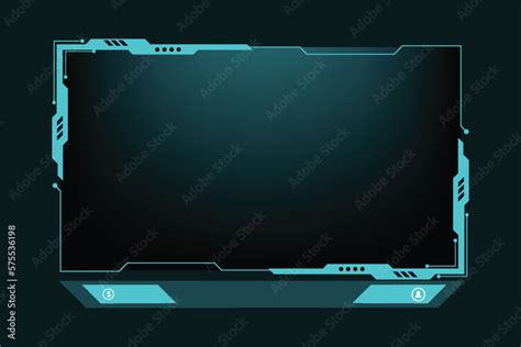 Online Gaming Overlay And Screen Interface Decoration Live Broadcasting Screen Panel Design