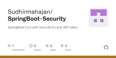 Github Sudhirmahajanspringboot Security Springboot 32x With Security 6x And Jwt Token
