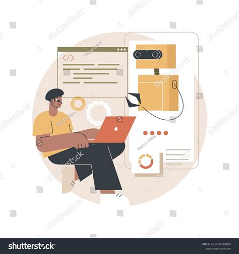 Chatbot Development Platform Abstract Concept Vector Stock Vector Royalty Free 2039183825
