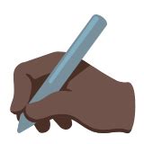 Writing Hand Dark Skin Tone 🏿 Emoji Meaning Copy And Paste Emoji