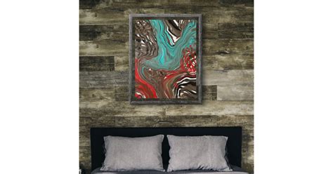 Fire And Ice Abstract Art Poster Zazzle