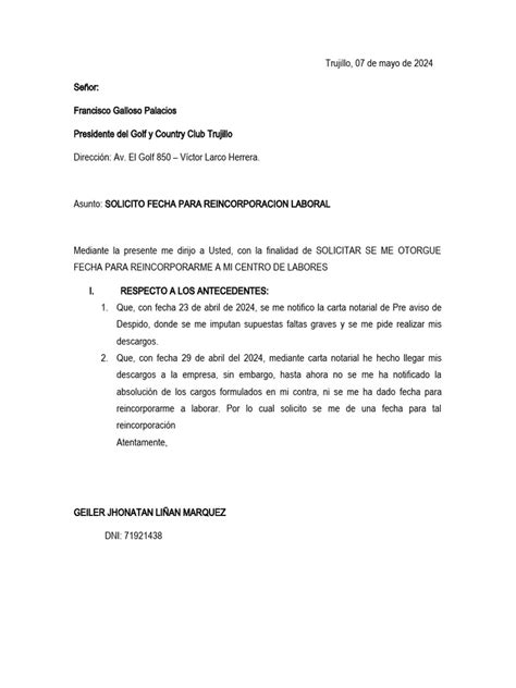 Descargo Liñan Pdf