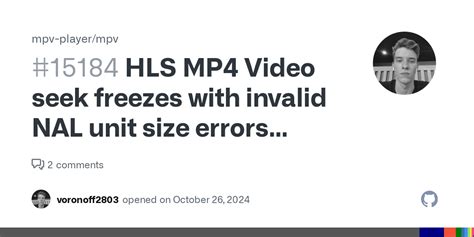 Hls Mp4 Video Seek Freezes With Invalid Nal Unit Size Errors Apple