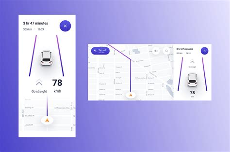 Navigation App UI On Behance