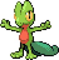 Treecko Pokemon Grass Type Quick Attack Hoenn Region Agile Lizard Png