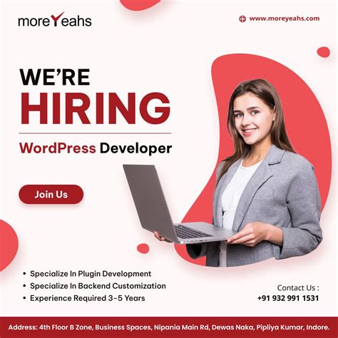 Moreyeahs On Linkedin Hiring Jobopportunity Wordpressdeveloper Hiringnow