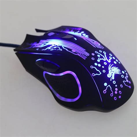 Высококачественная профессиональная Проводная игровая мышь Usb 6 кнопок 3200 Dpi светодиодный