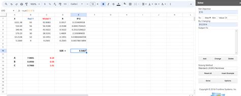 solve nonlinear least square problem with mit app inventor mit app