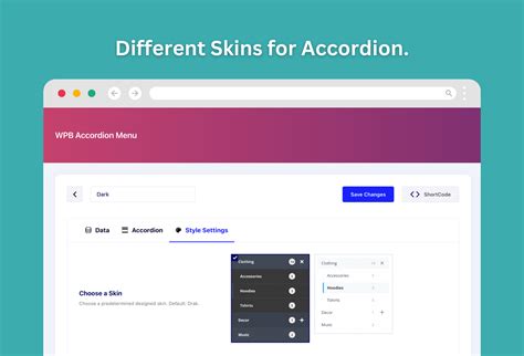wpb accordion menu collapse vertical sidebar menu woocommerce