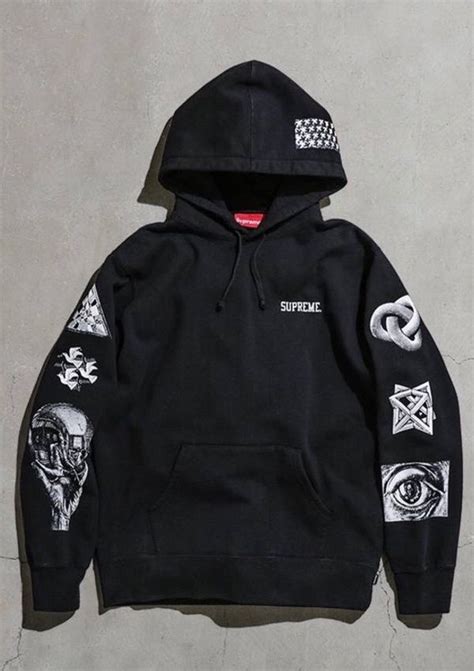Instock Supreme Mc Escher Hoodie Mens Fashion Tops And Sets Hoodies