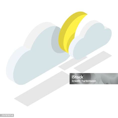 일기 예보 아이콘의 3d 등각 투영 평면 벡터 세트입니다 항목 7 0명에 대한 스톡 벡터 아트 및 기타 이미지 0명 겨울 그림자 Istock