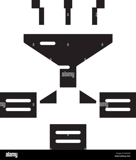 Information Processes Black Icon Vector Sign On Isolated Background Information Processes