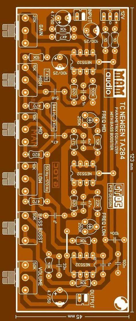 Stereo Tone Controlled 12v Amplifier Circuit With Tda2003 4558 Preamplifier Schematic Circuit