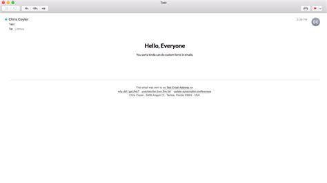 You Kinda Can Use Custom Fonts In Html Emails Css Tricks
