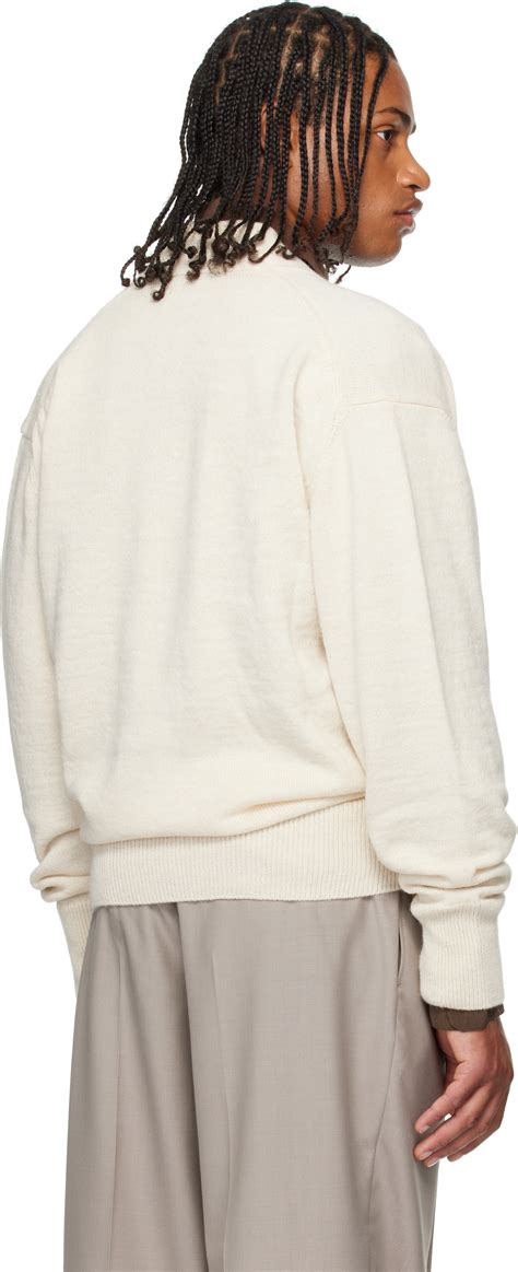 Lemaire Beige Wrap Cardigan Ssense South Korea