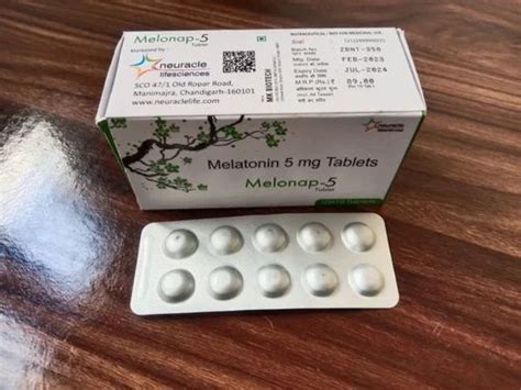 Third Party Melatonin 5 Mg Tablets 1010 Packaging Type Alu Alu At