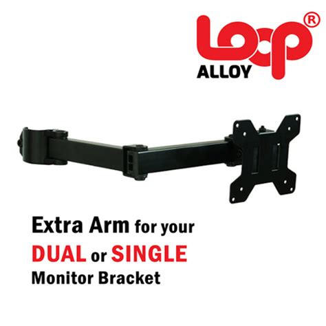 Single Arm Monitor Mount Loop Alloy