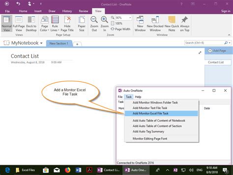 自动同步刷新外部的 Excel Xlsx 文件内容到 Onenote 表格里 数字笔记珍宝 Onenotegem