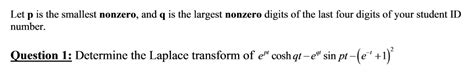 solved let p is the smallest nonzero and q is the largest
