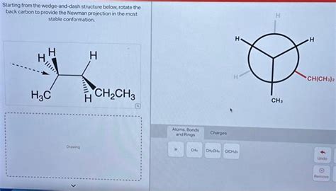 Solved Starting From The Wedge And Dash Structure Below Chegg Com