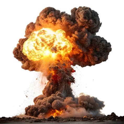 Dramatic Fireball Explosion Stock Illustration Illustration Of