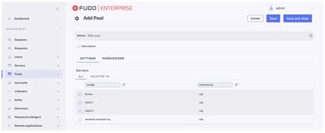 Setup Fudo Enterprise Bastion Scenario Recommended — Fudo Enterprise 56 System Documentation