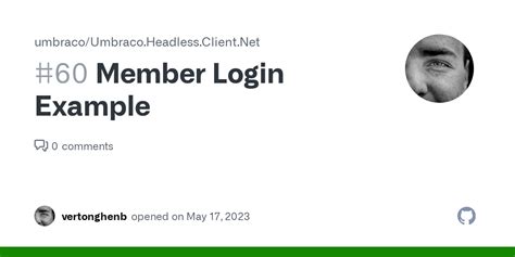 Member Login Example Issue Umbraco Umbraco Headless Client Net GitHub